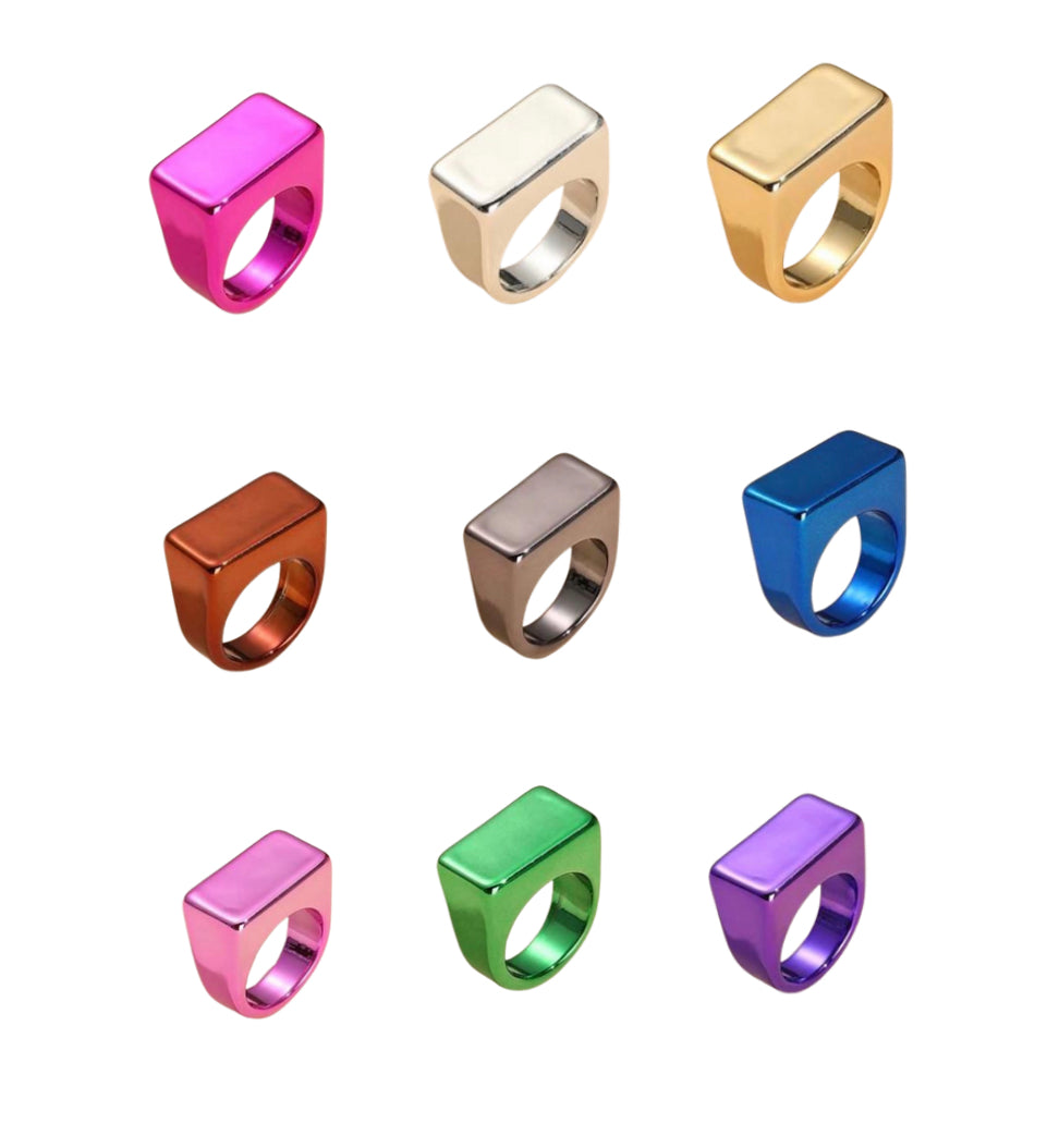 Metallic Rings – WhyNotBtq